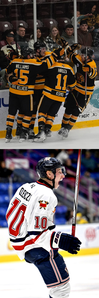 Austin and Johnstown survived to force a Game 5 Monday. (Photo credits ...