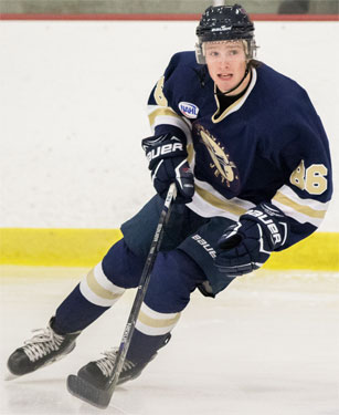 Jets forward Matt Hanewall had two goals in a 6-3 win on Thursday night.