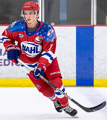 John Lundy played in the 2022 NAHL Top Prospects Tournament and also ...