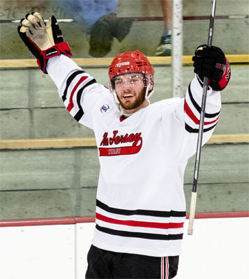 New Jersey forward Nick Boyagian had two goals and an assist in a 4-1 ...